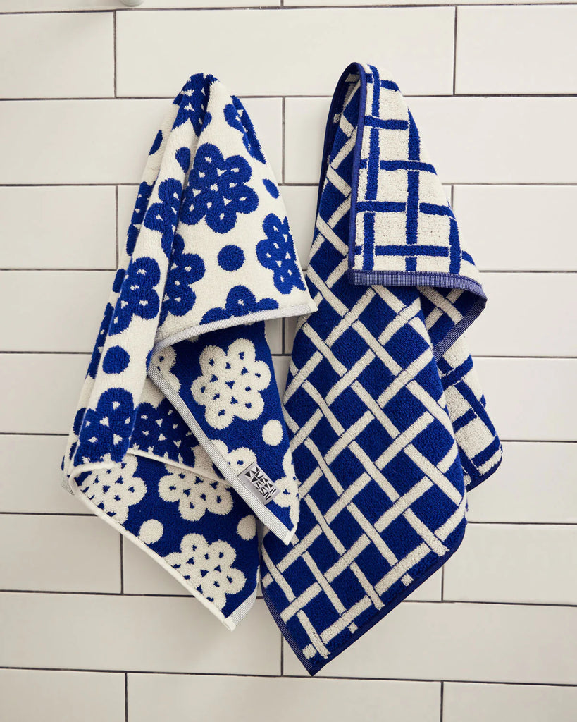Navy Raspberry Hand Towel l Small Talk l Columbus, OH
